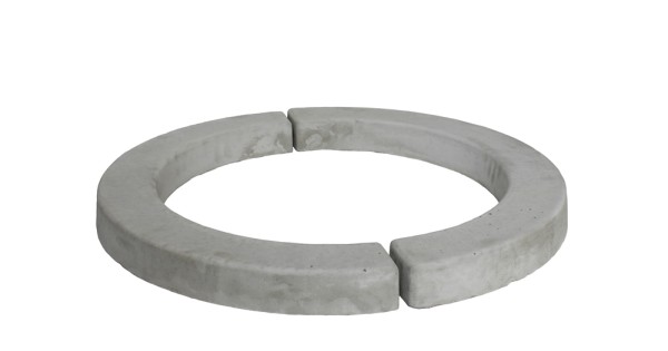 Concrete Tree Ring Half 600mm - Natural